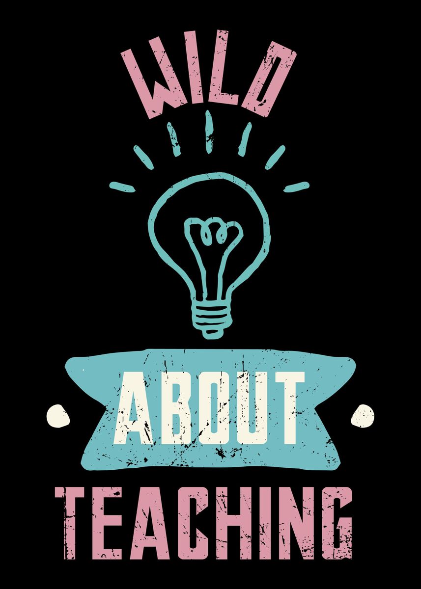 'Arts Teacher Junior High' Poster, picture, metal print, paint by ...