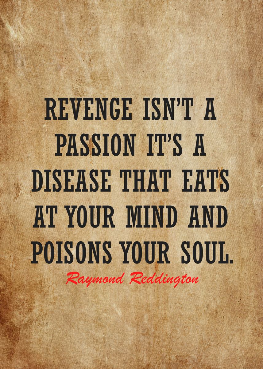 'raymond reddington quotes' Poster by Alifbata Online | Displate