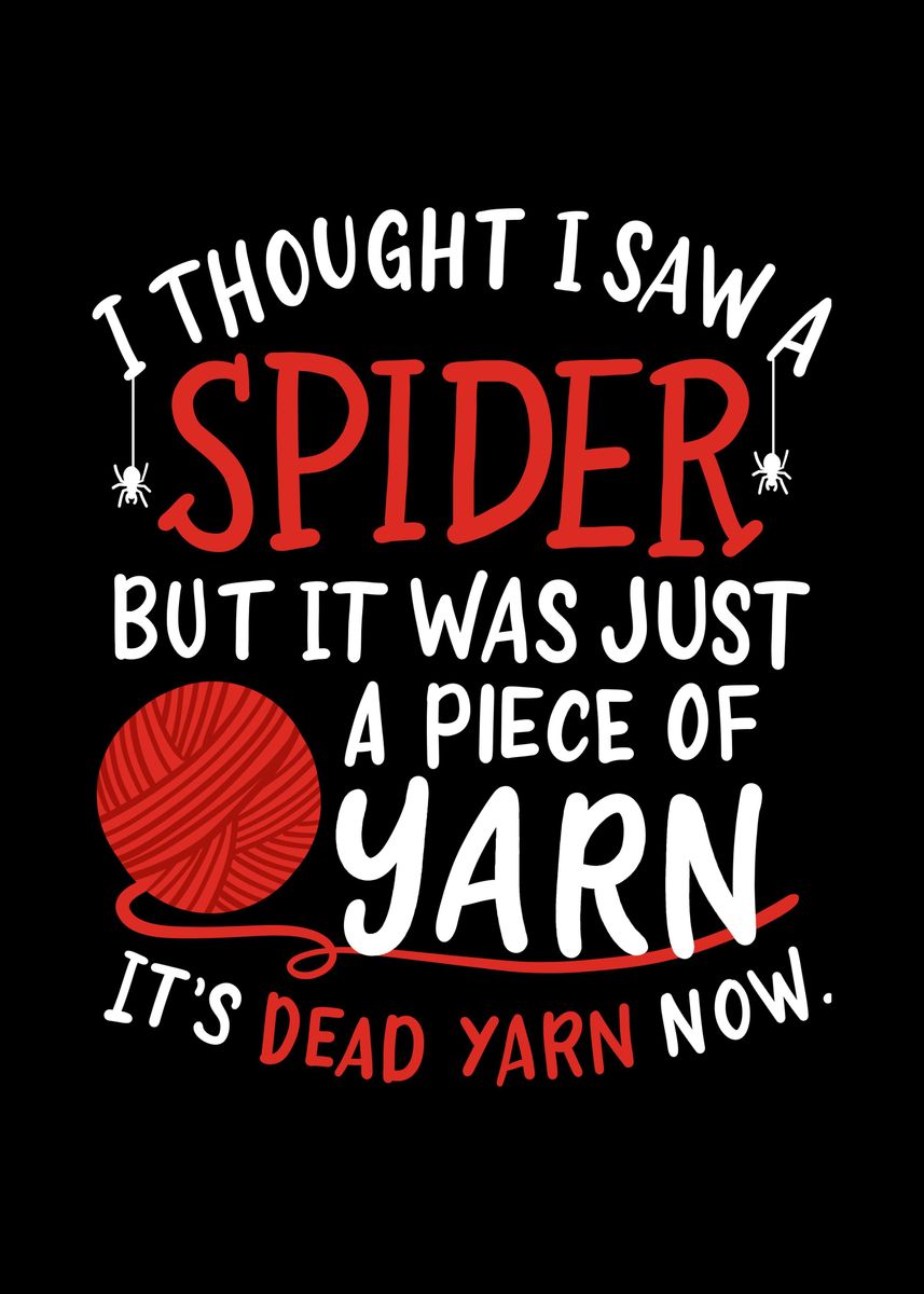 'Yarn Sewing Crocheting Kni' Poster, picture, metal print, paint by ...