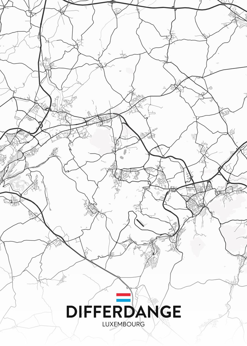 'Differdange LU' Poster, picture, metal print, paint by IMR Designs ...