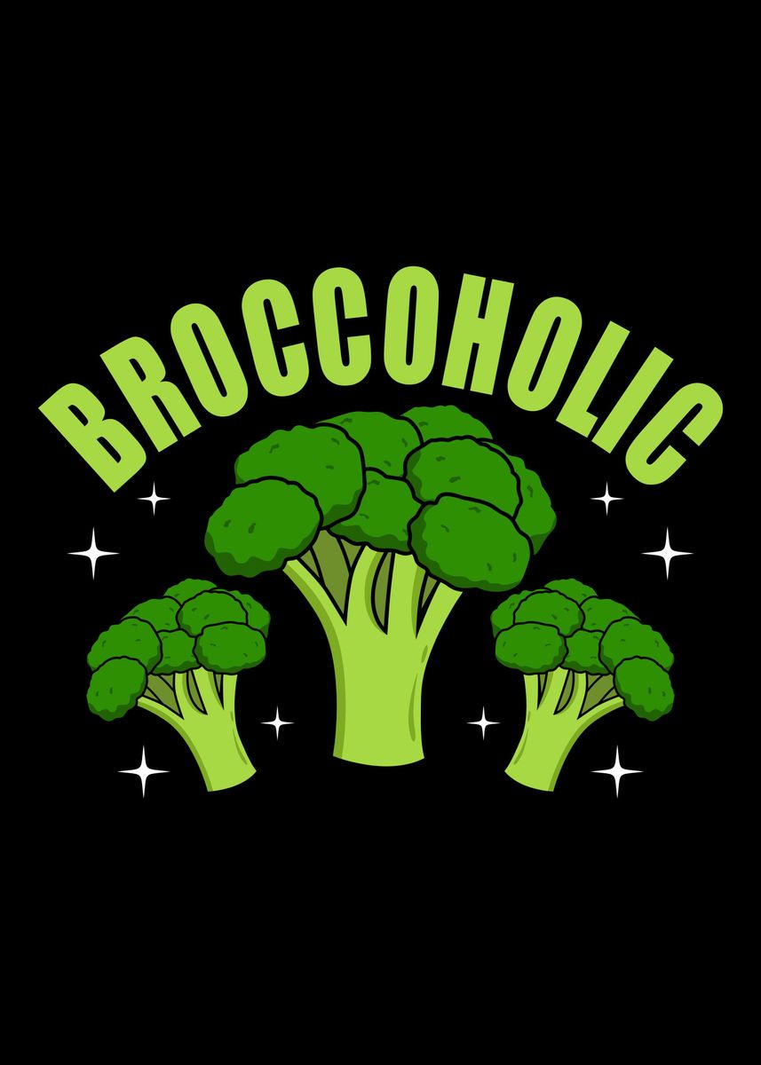 'Broccoli Vegan Gift' Poster by Hexor | Displate