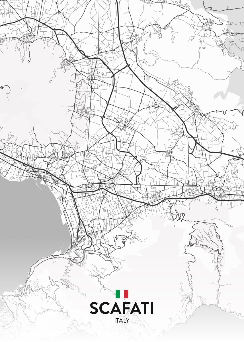 'Scafati IT' Poster, picture, metal print, paint by IMR Designs | Displate