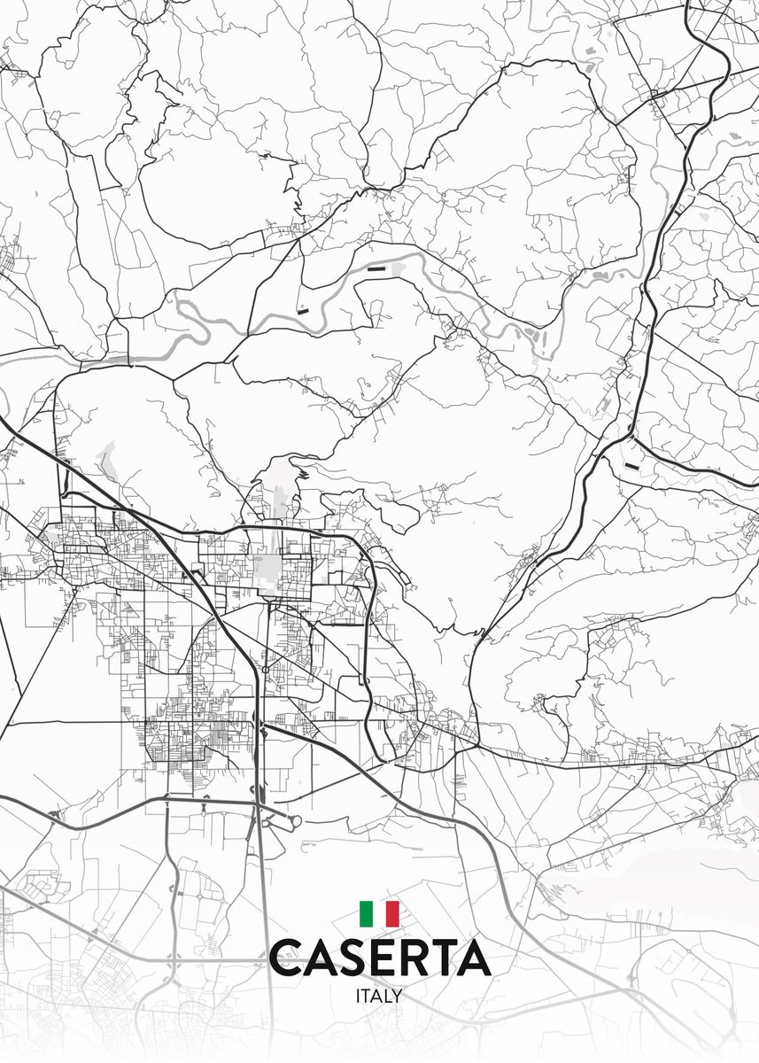 'Caserta IT' Poster, picture, metal print, paint by IMR Designs | Displate