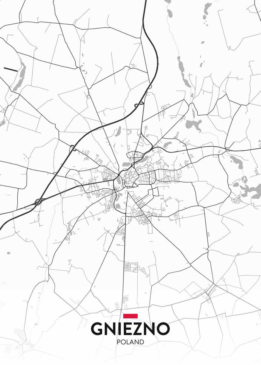 'Gniezno PL' Poster, picture, metal print, paint by IMR Designs | Displate