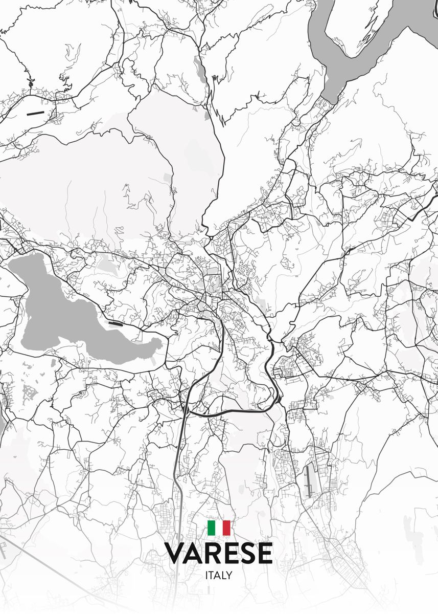 'Varese IT' Poster, picture, metal print, paint by IMR Designs | Displate