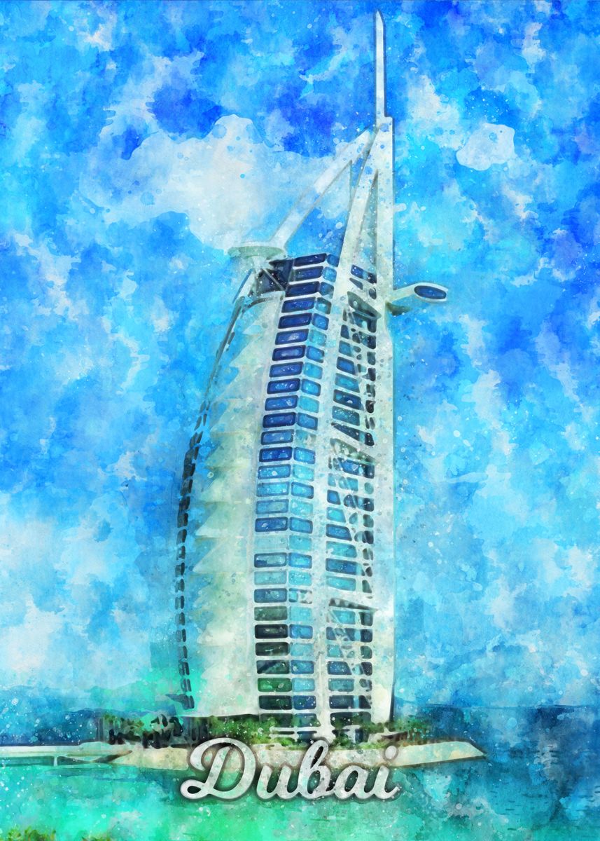 'Dubai' Poster by Posterlicious | Displate