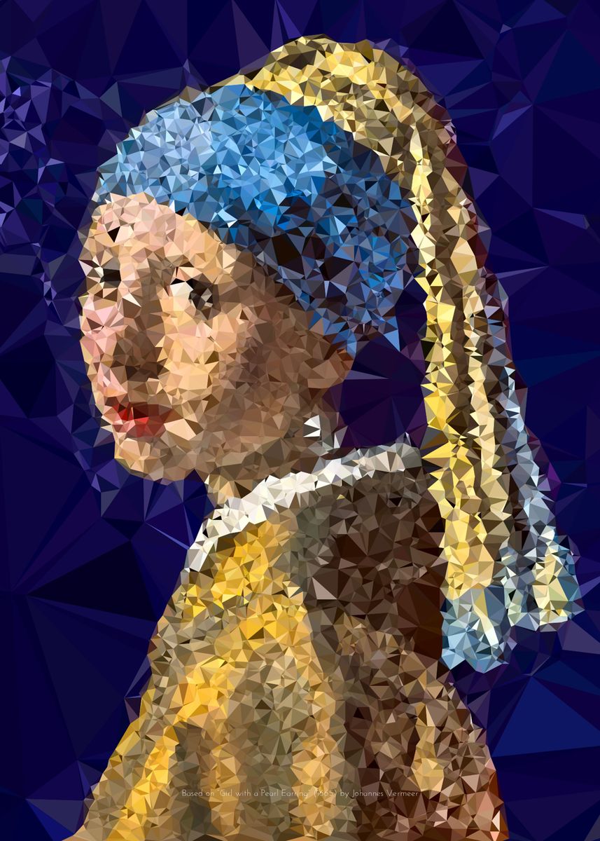 'Girl with a Pearl Earring' Poster, picture, metal print, paint by ...