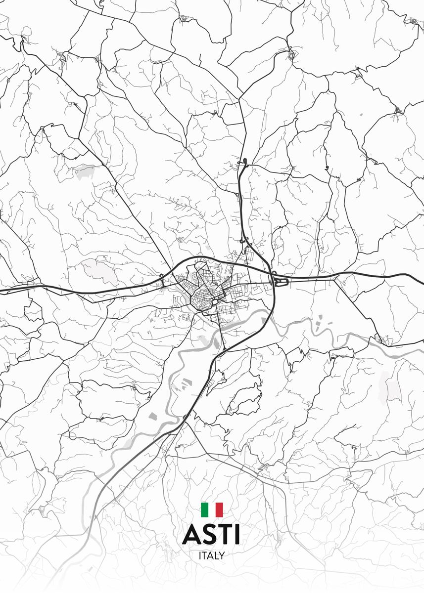 'Asti IT' Poster, picture, metal print, paint by IMR Designs | Displate