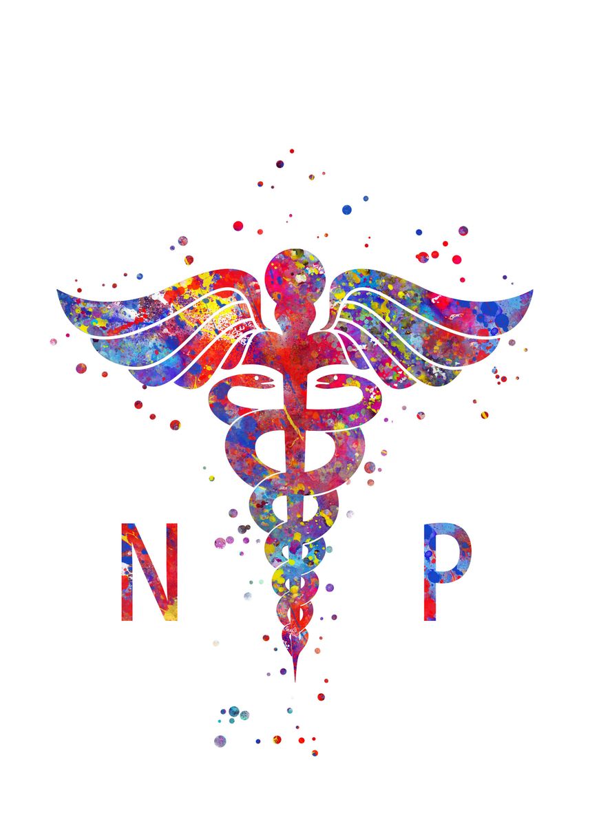 'Nurse practitioner ' Poster, picture, metal print, paint by ...