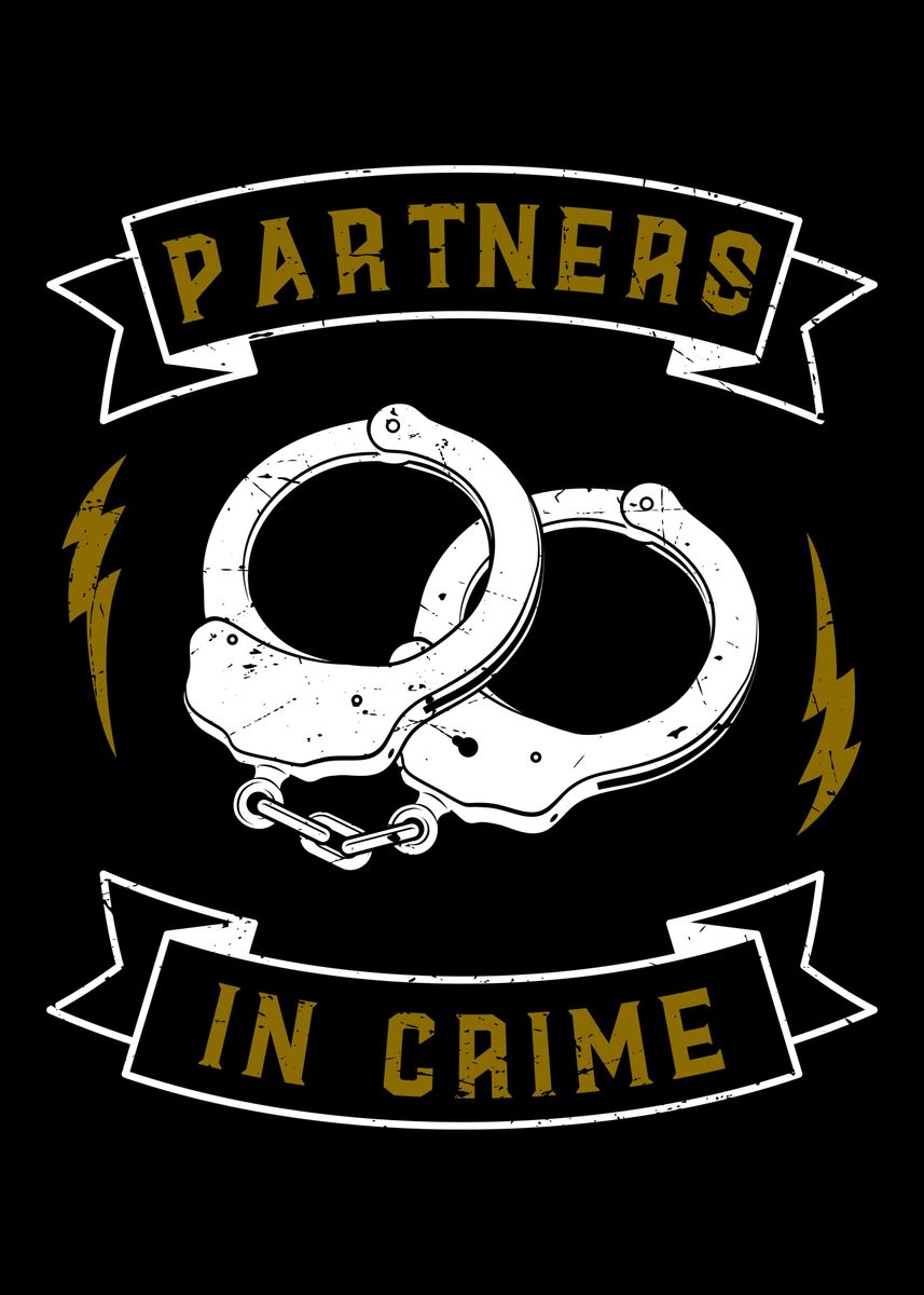 'Partners in Crime' Poster, picture, metal print, paint by John DonJoe ...