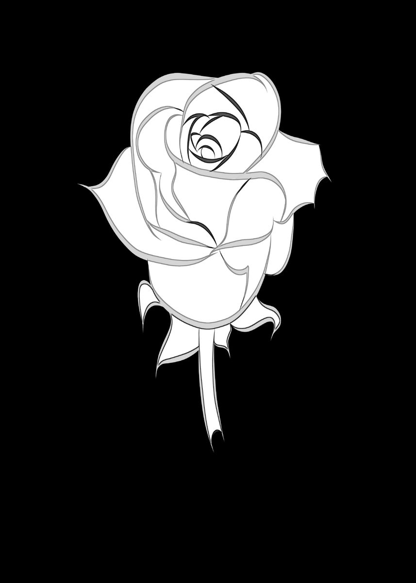 'Beautiful rose as a flower' Poster, picture, metal print, paint by ...