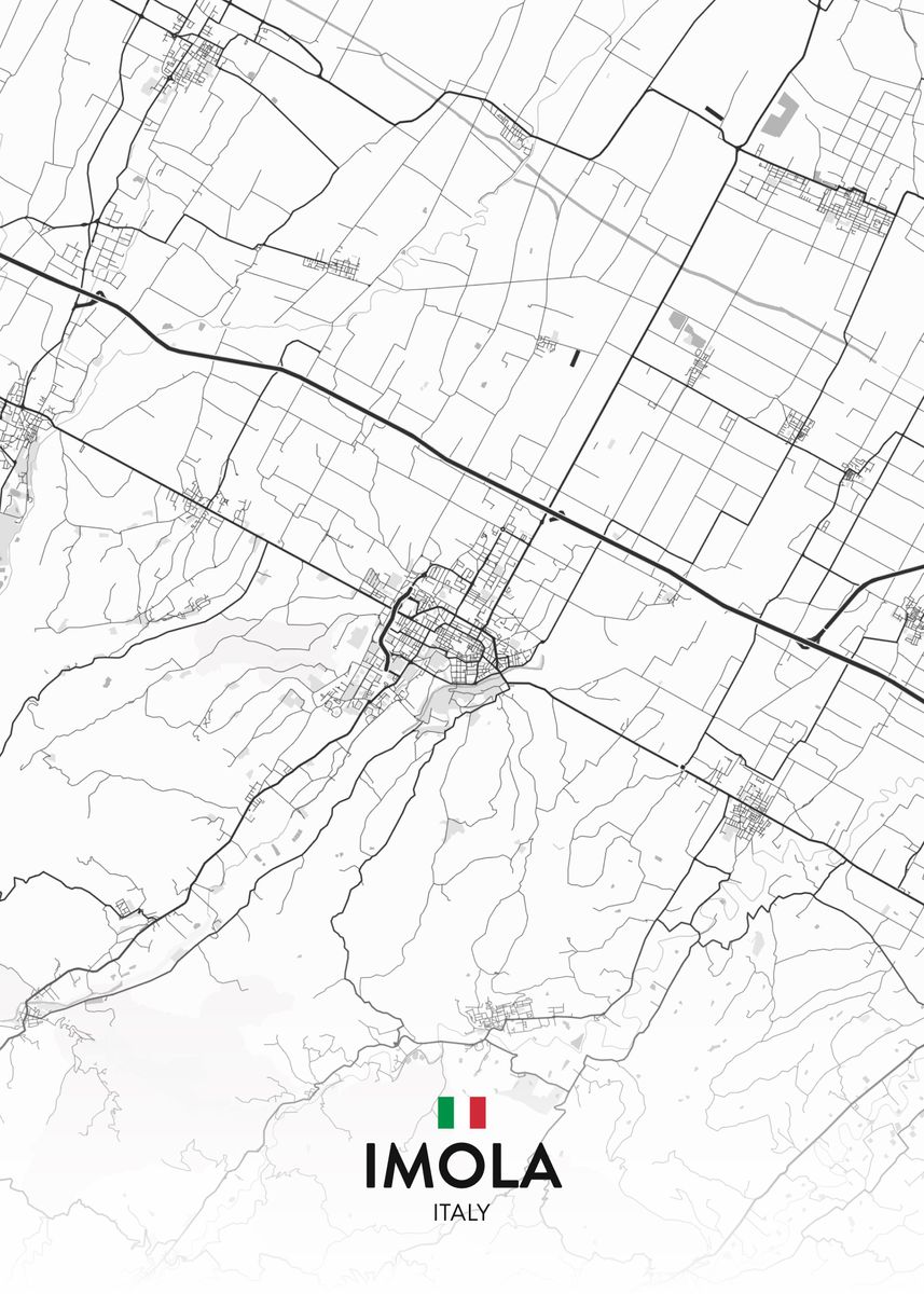 'Imola IT' Poster, picture, metal print, paint by IMR Designs | Displate