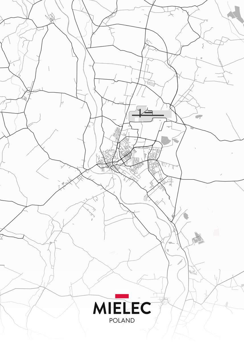 'Mielec PL' Poster, picture, metal print, paint by IMR Designs | Displate