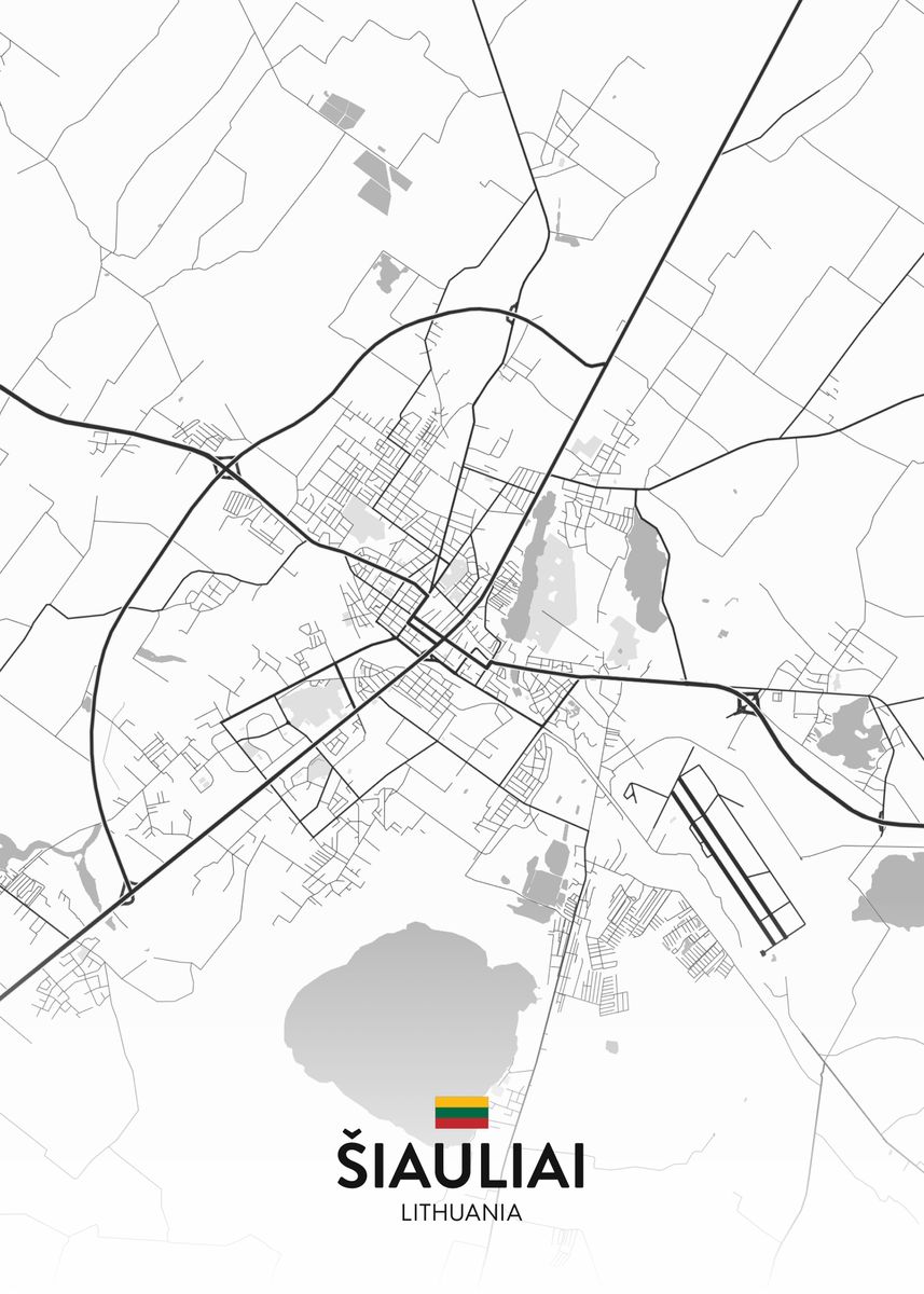 'Siauliai LT' Poster, picture, metal print, paint by IMR Designs | Displate