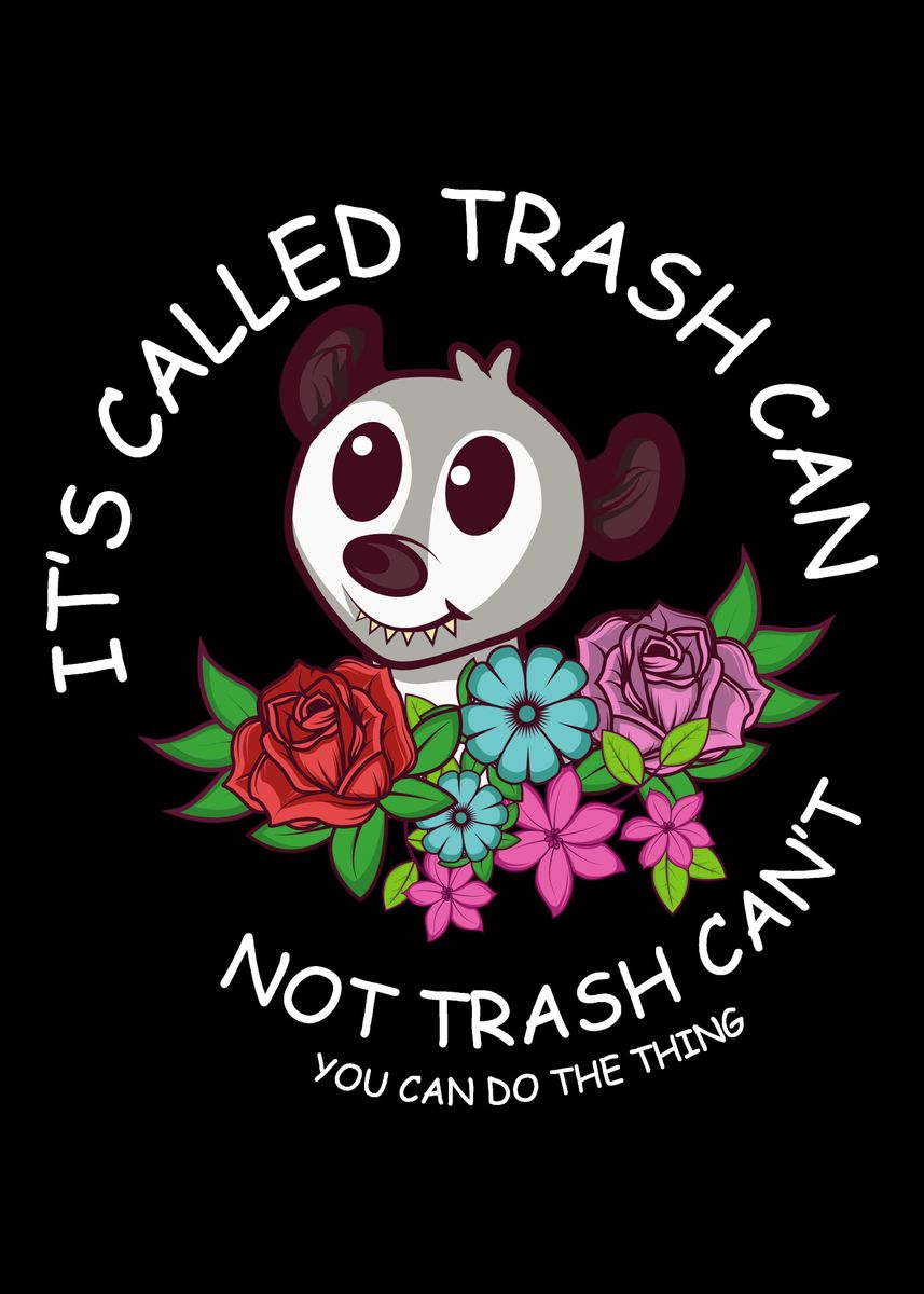 'Inspiration Trash Can Zool' Poster, picture, metal print, paint by ...