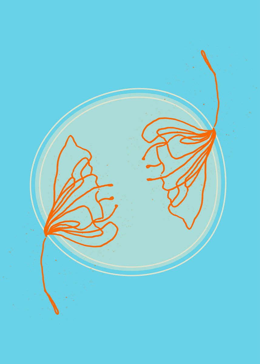 'Spring Flower Balance' Poster by Tracey Krause | Displate