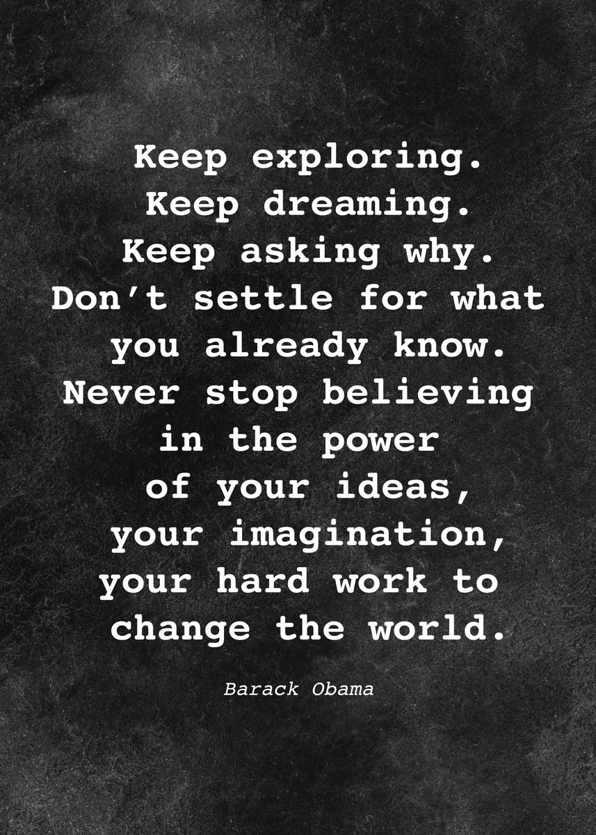 'Barack Obama Quote D003' Poster by Go Fonix | Displate