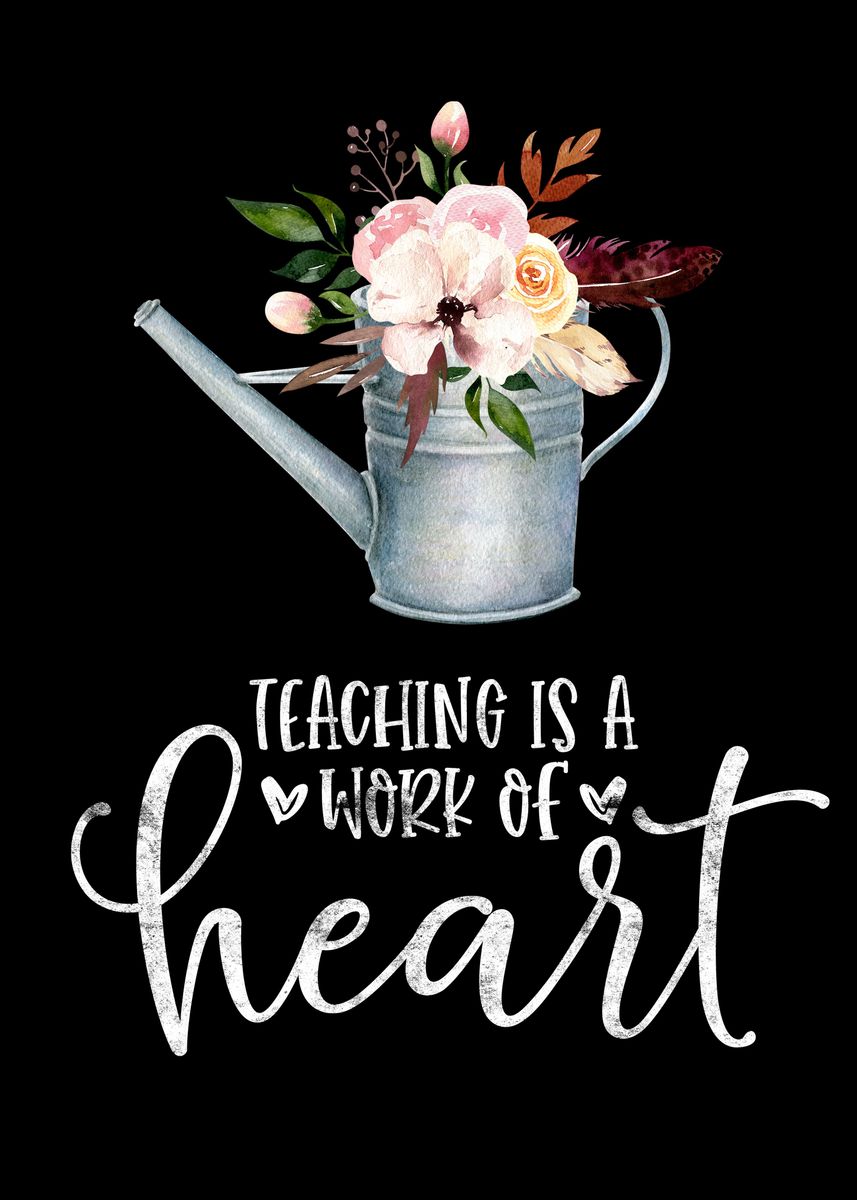 'A work of heart' Poster, picture, metal print, paint by Juliana RW ...