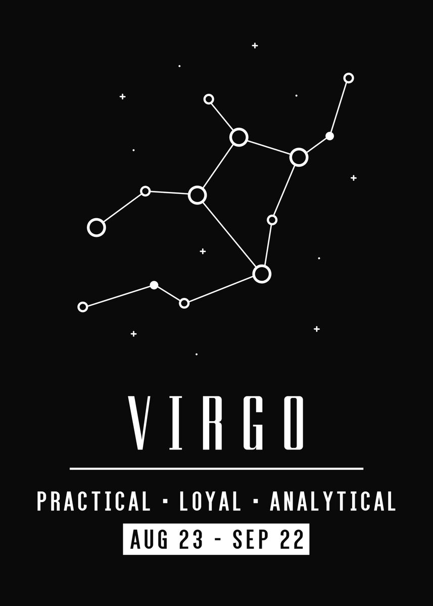 'Virgo zodiac' Poster, picture, metal print, paint by Yahya Art | Displate