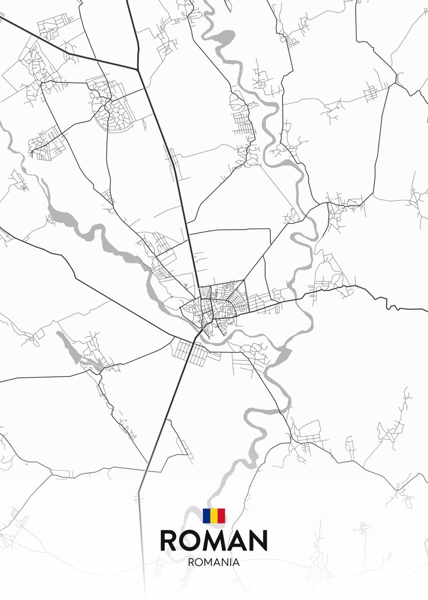 'Roman RO' Poster, picture, metal print, paint by IMR Designs | Displate