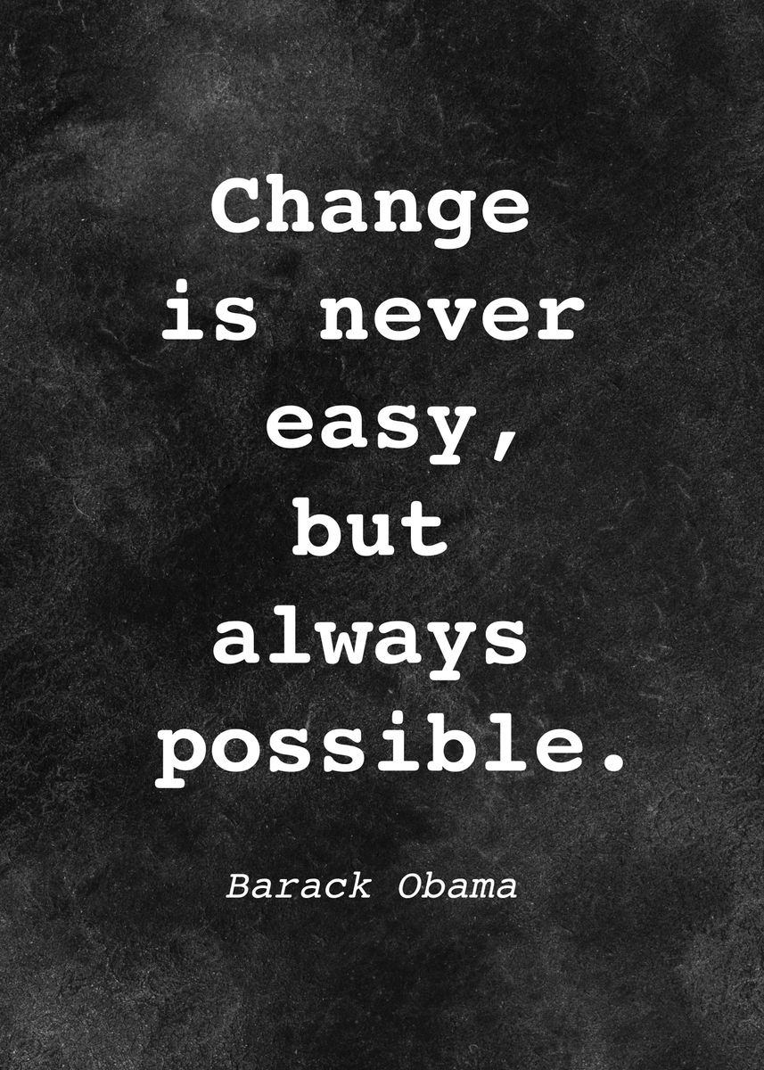 'Barack Obama Quote D007' Poster, picture, metal print, paint by Go ...