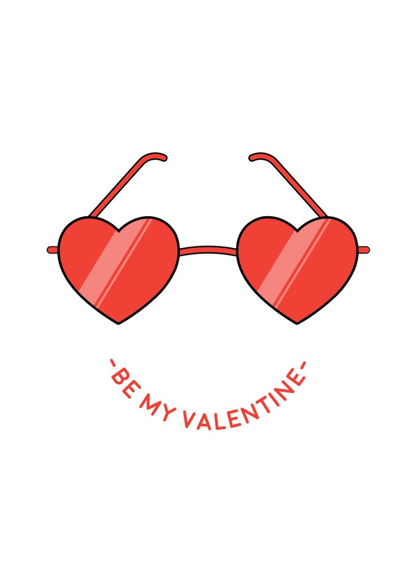 'Be My Valentine' Poster, picture, metal print, paint by Francois ...