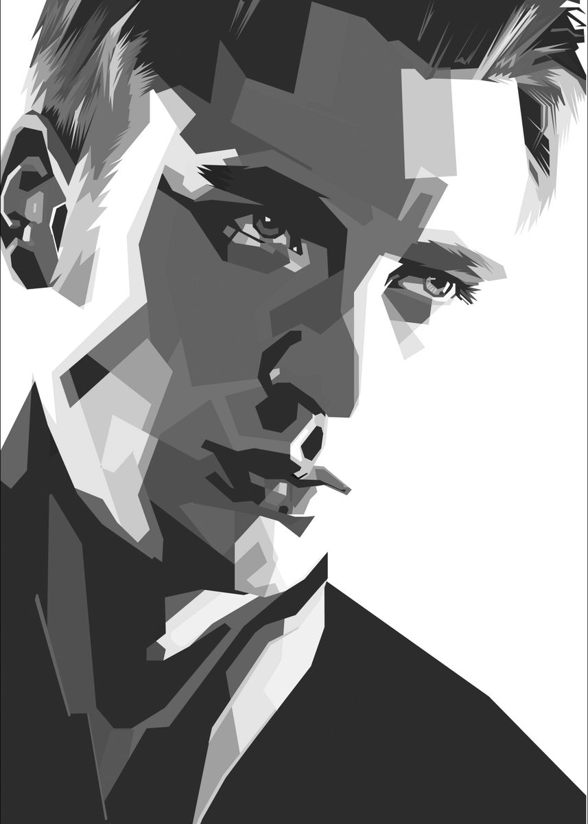 'Chris Evans' Poster, picture, metal print, paint by Kiki Saputra ...