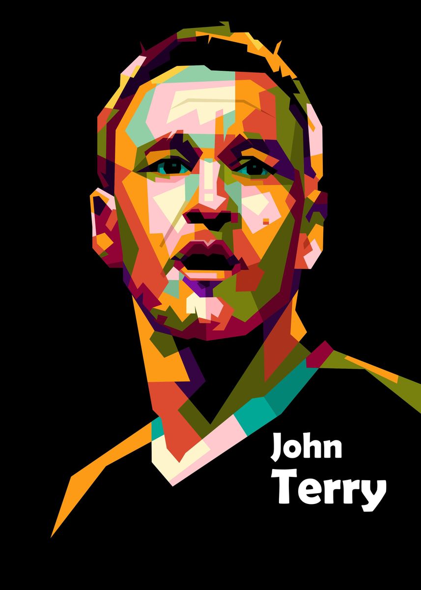 'John Terry' Poster, picture, metal print, paint by AMIRUDIN 06 | Displate
