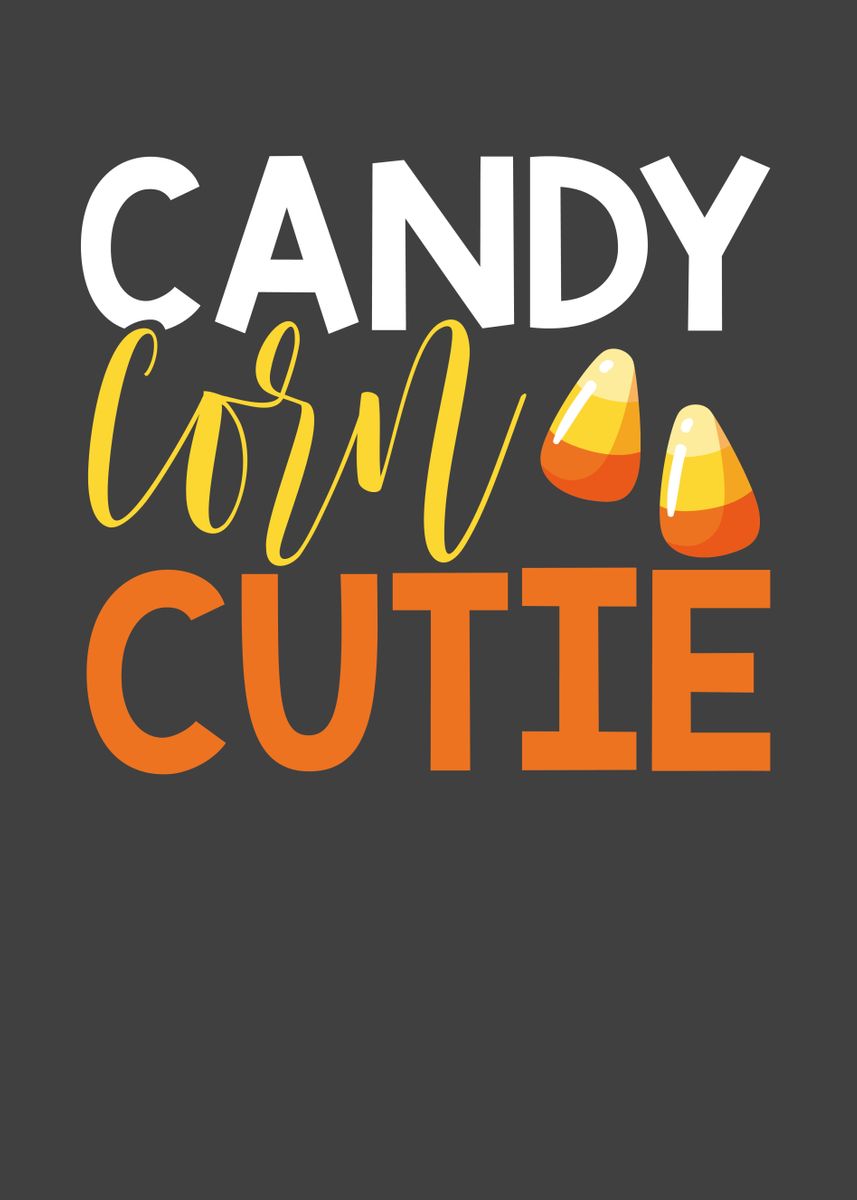 'Candy corn' Poster, picture, metal print, paint by BeMi | Displate