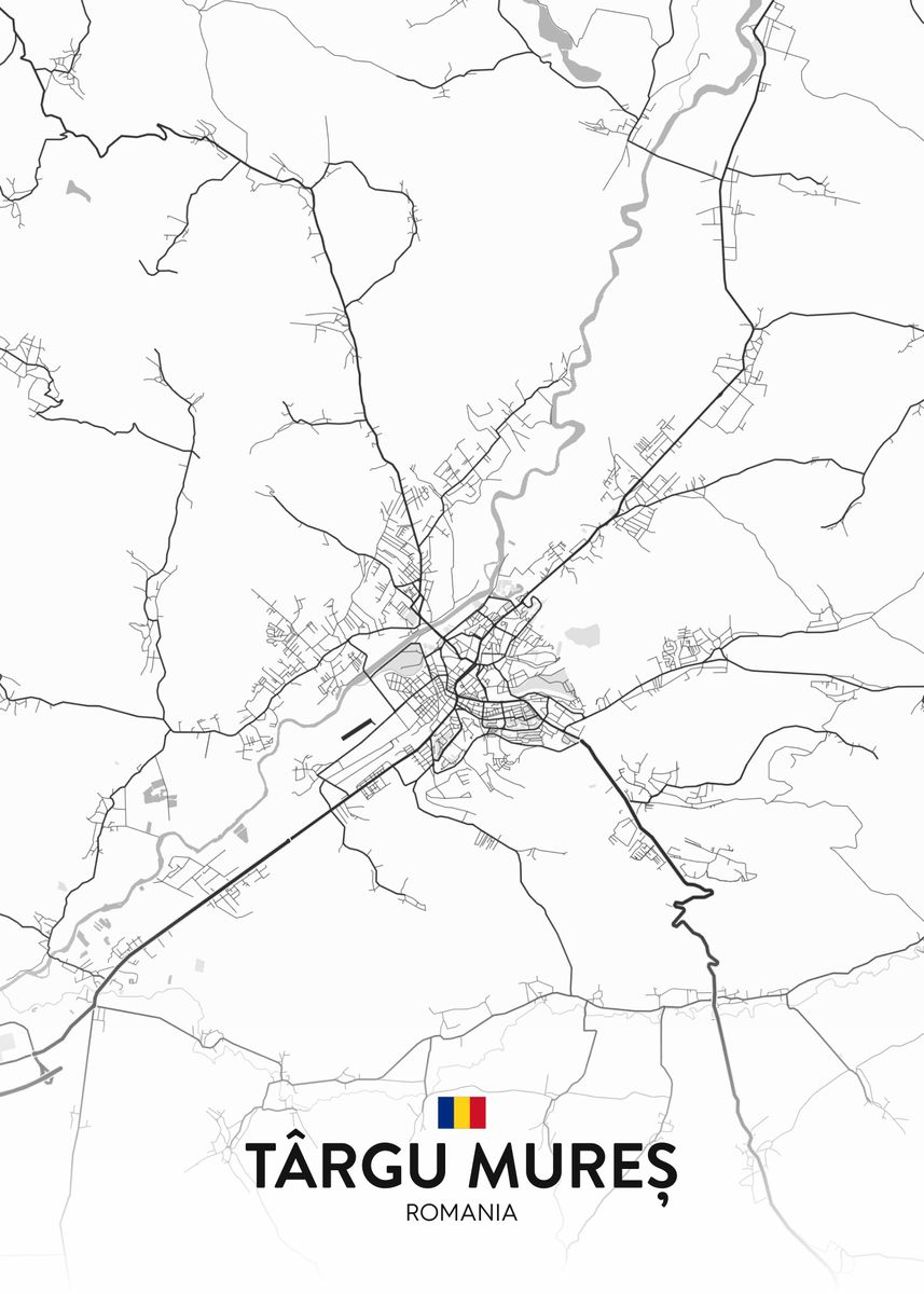 'Targu Mures RO' Poster by IMR Designs | Displate