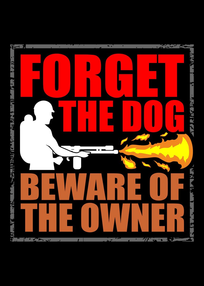 'Flamethrower' Poster, picture, metal print, paint by Hexor | Displate