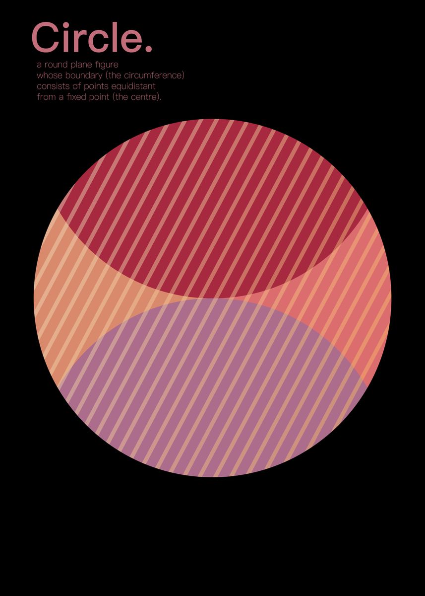 'Circle ' Poster, picture, metal print, paint by Timohouse | Displate