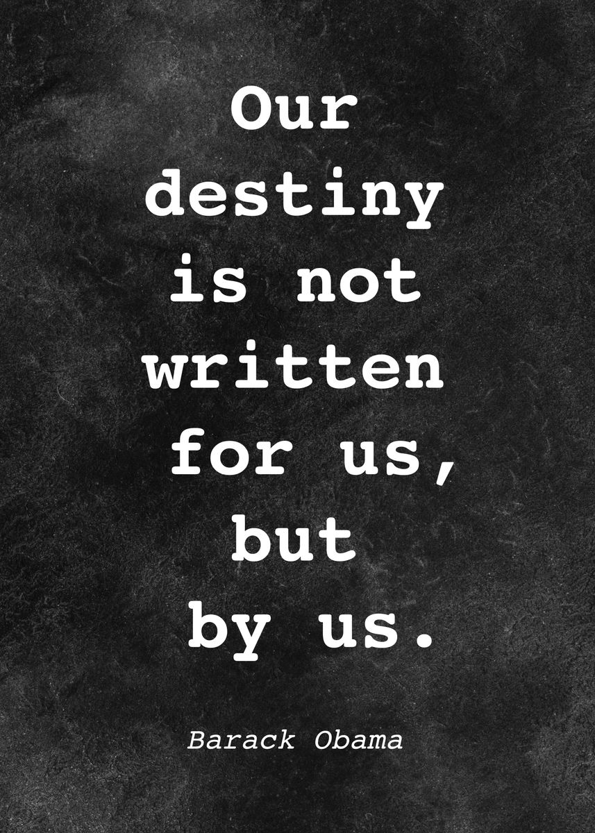 'Barack Obama Quote D014' Poster by Go Fonix | Displate