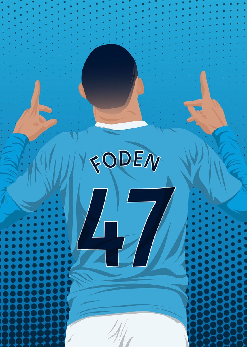 'Phil Foden' Poster, picture, metal print, paint by Miracle Studio ...
