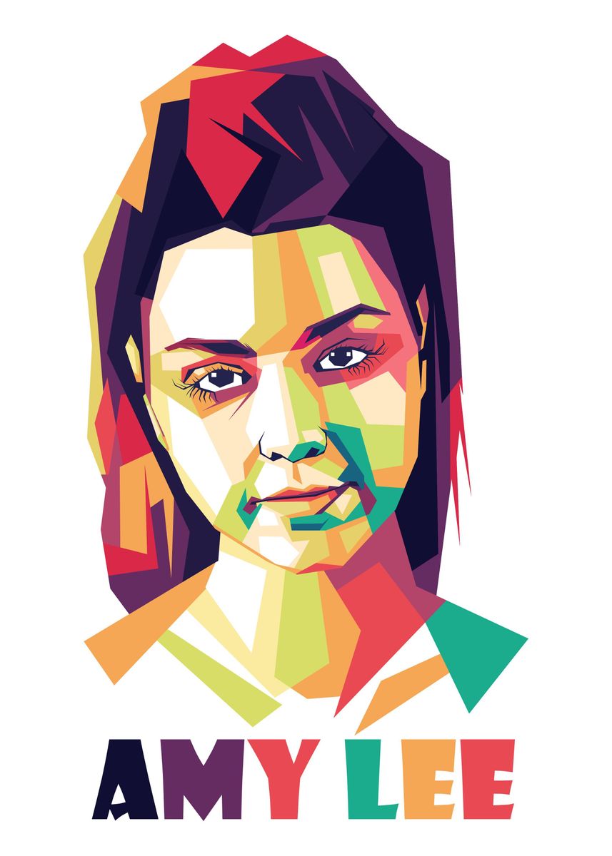 'Amy Lee' Poster, picture, metal print, paint by Saidi Say | Displate