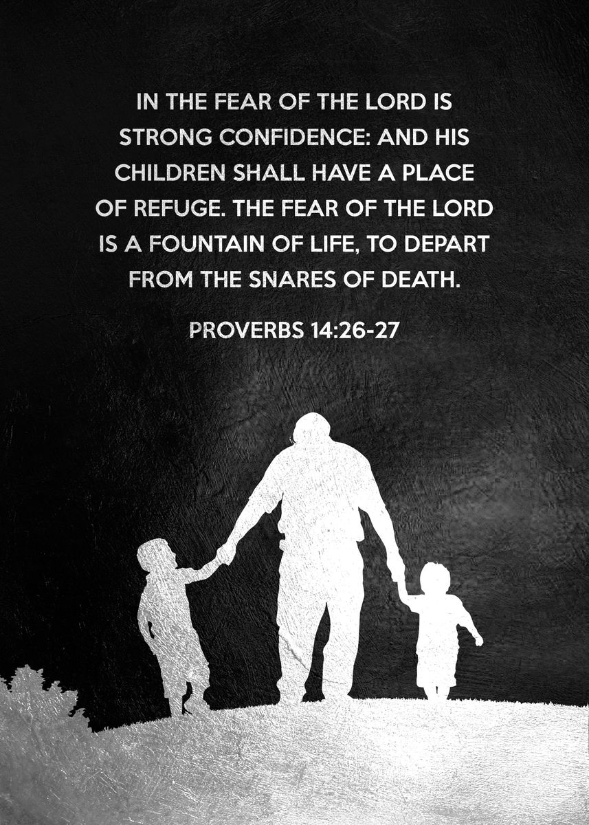 'Proverbs 14 26 27' Poster by ABConcepts | Displate
