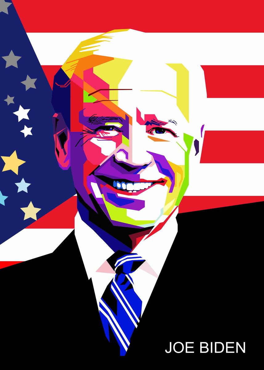 'Joe Biden' Poster, picture, metal print, paint by ariest smith | Displate