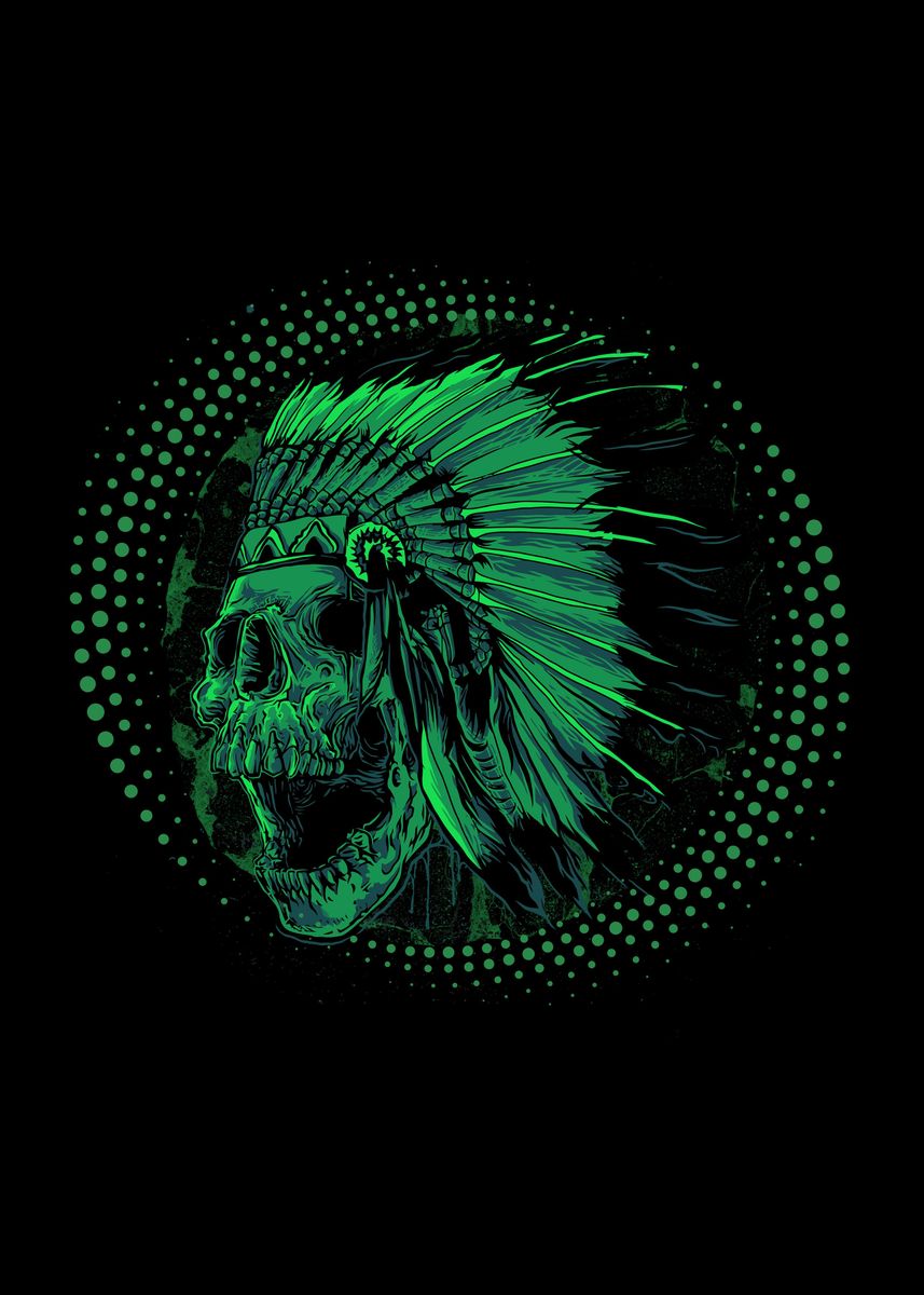 'Demon Skull Gothic Devil' Poster, picture, metal print, paint by Eye ...