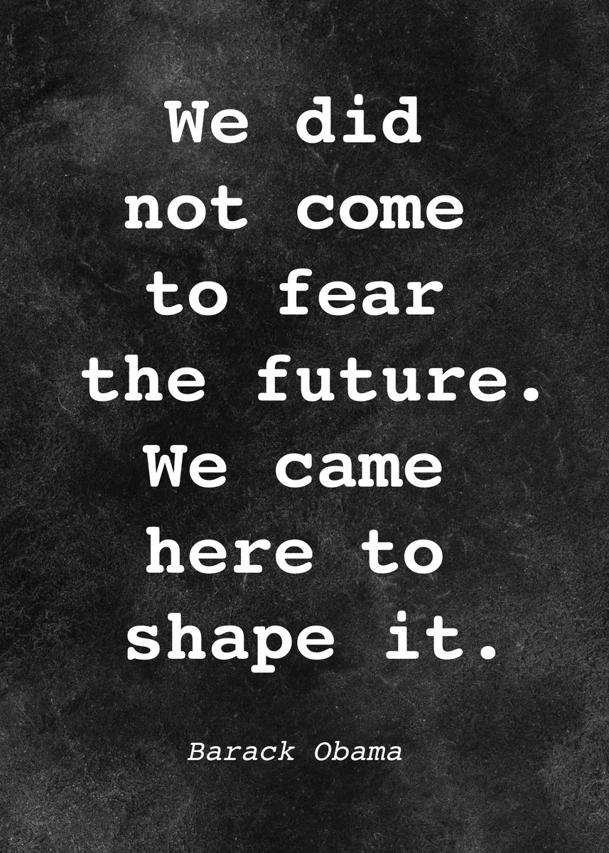 'Barack Obama Quote D015' Poster by Go Fonix | Displate