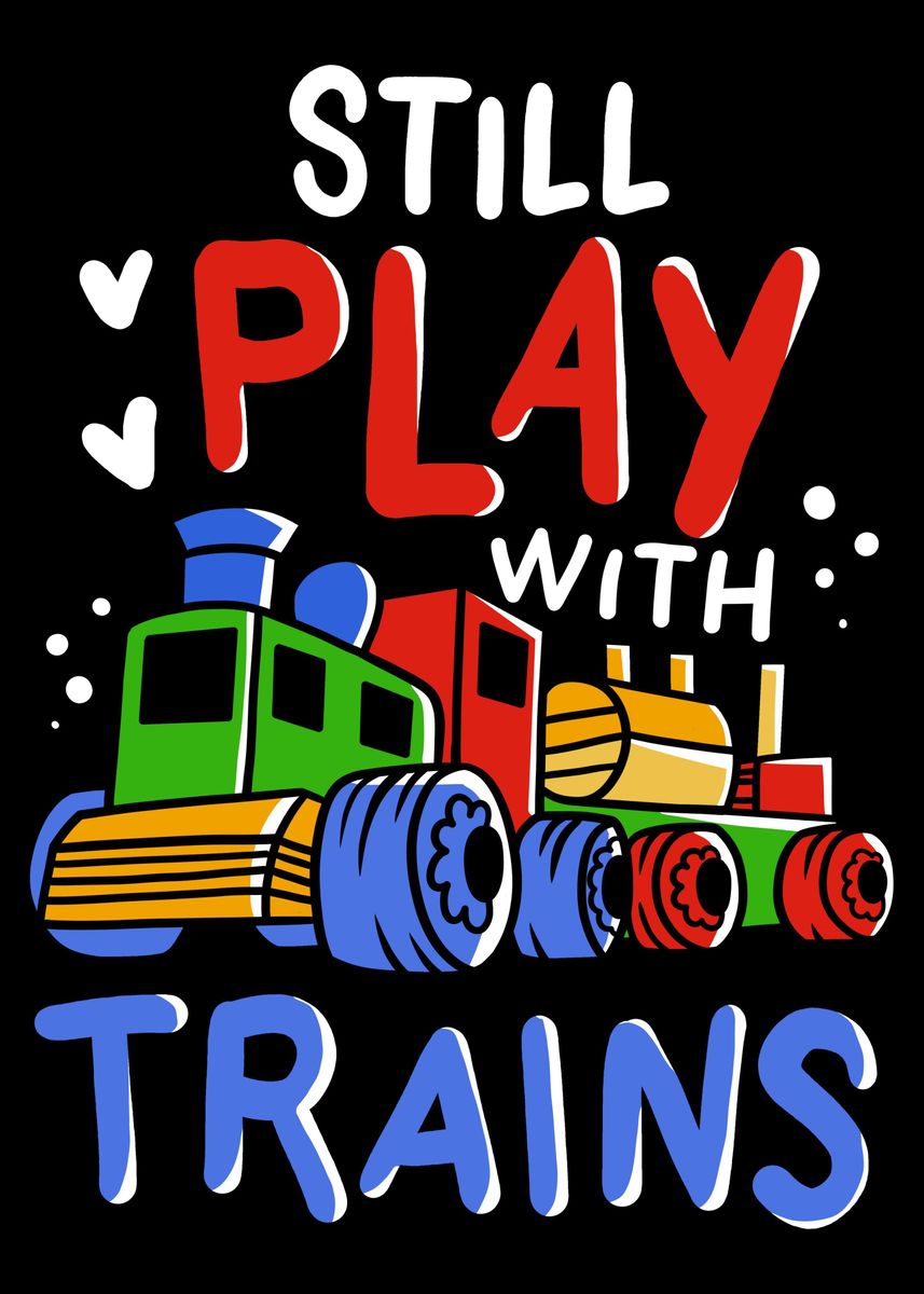 'Trains Model Train Railroa' Poster, picture, metal print, paint by ...