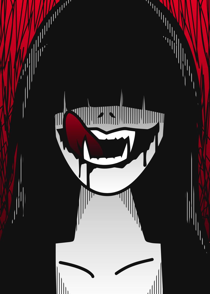 'Vampire smile' Poster by Evgenuy Merkushov | Displate