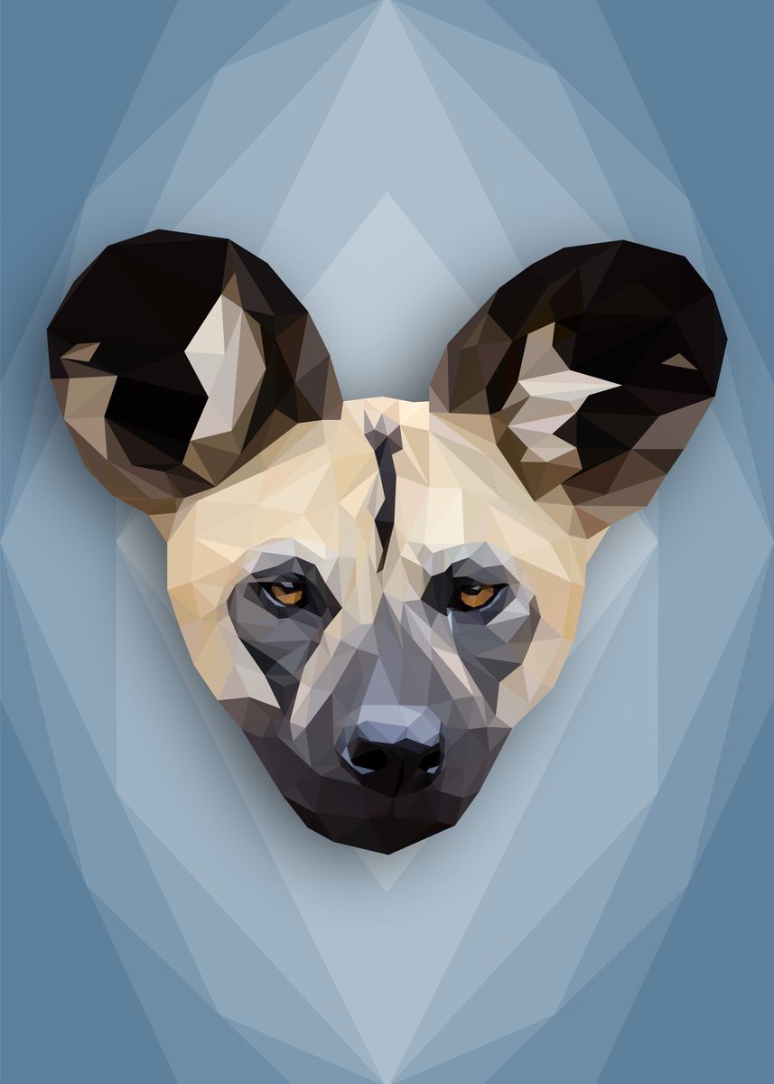 'Wonderful Wild Dog' Poster, picture, metal print, paint by Erin ...