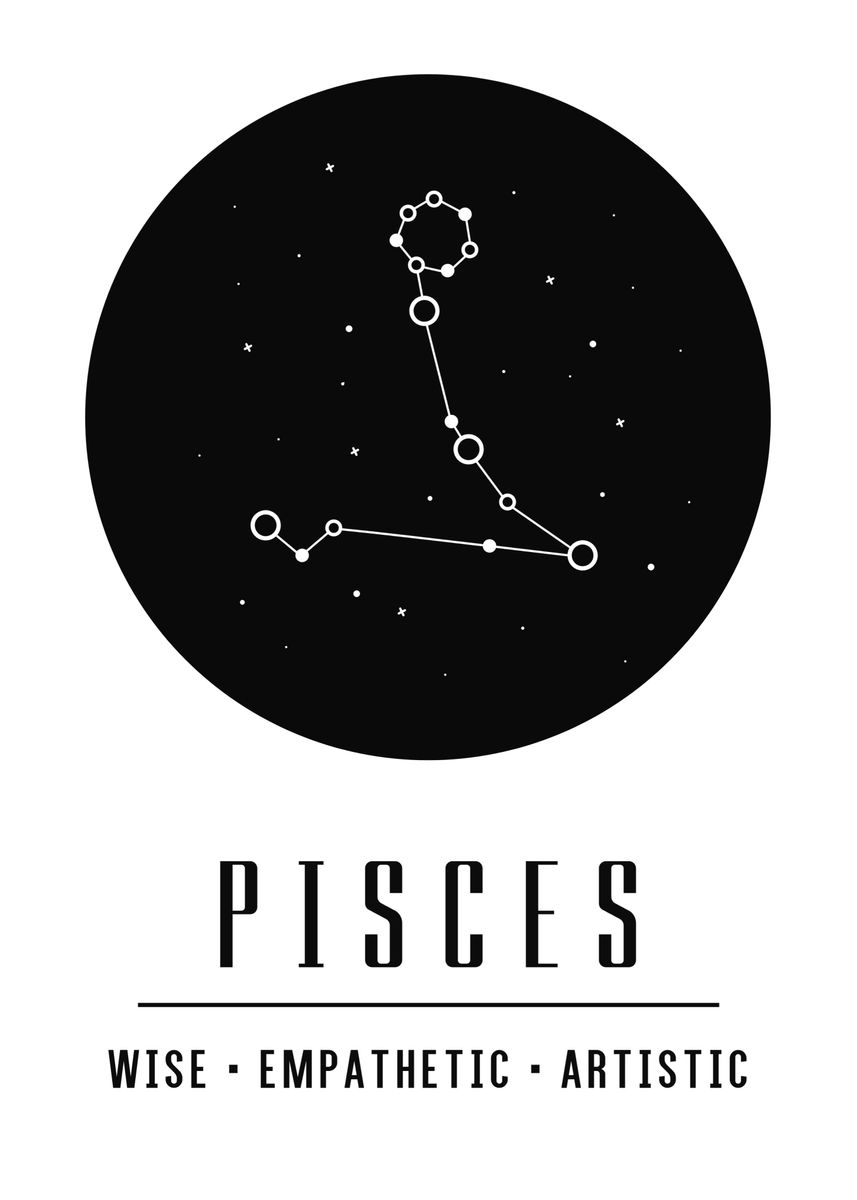 'Pisces zodiac traits' Poster by Yahya Art | Displate