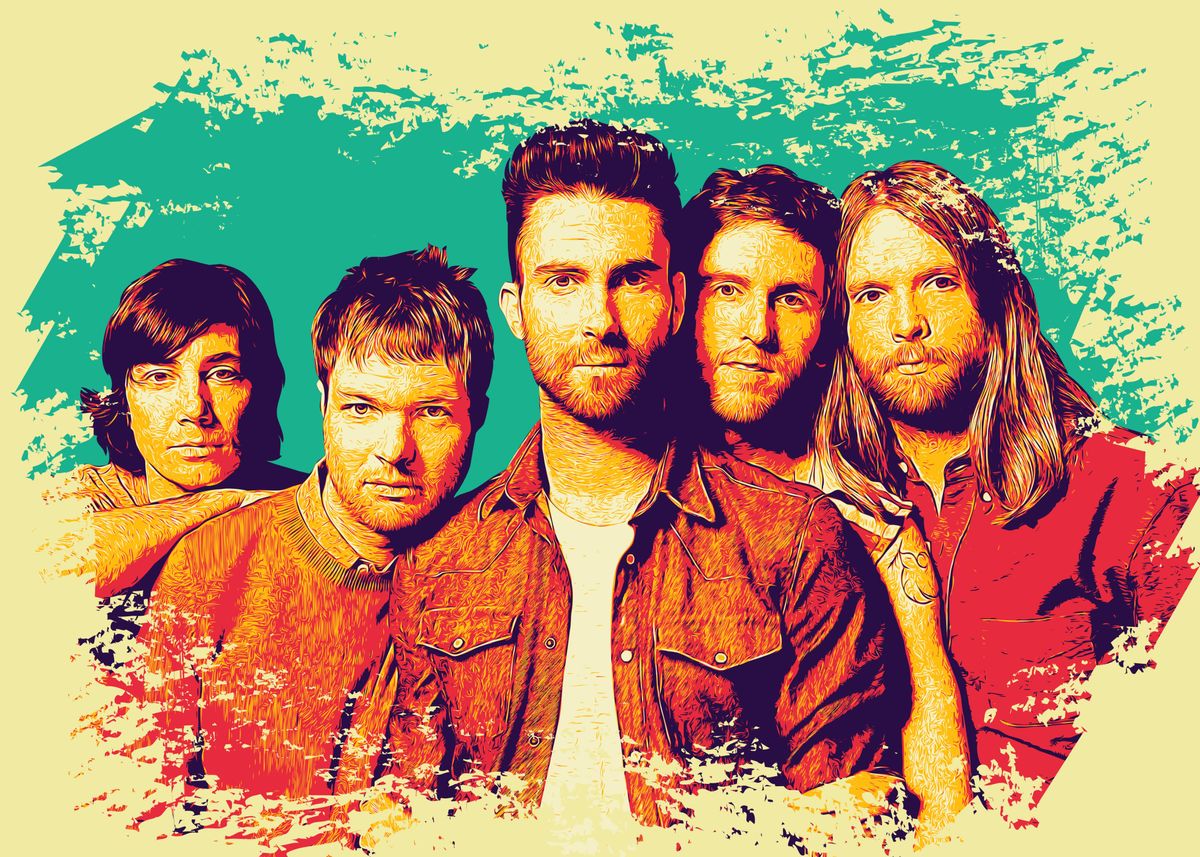 'Maroon 5 Artwork' Poster by Rizky Irawan | Displate