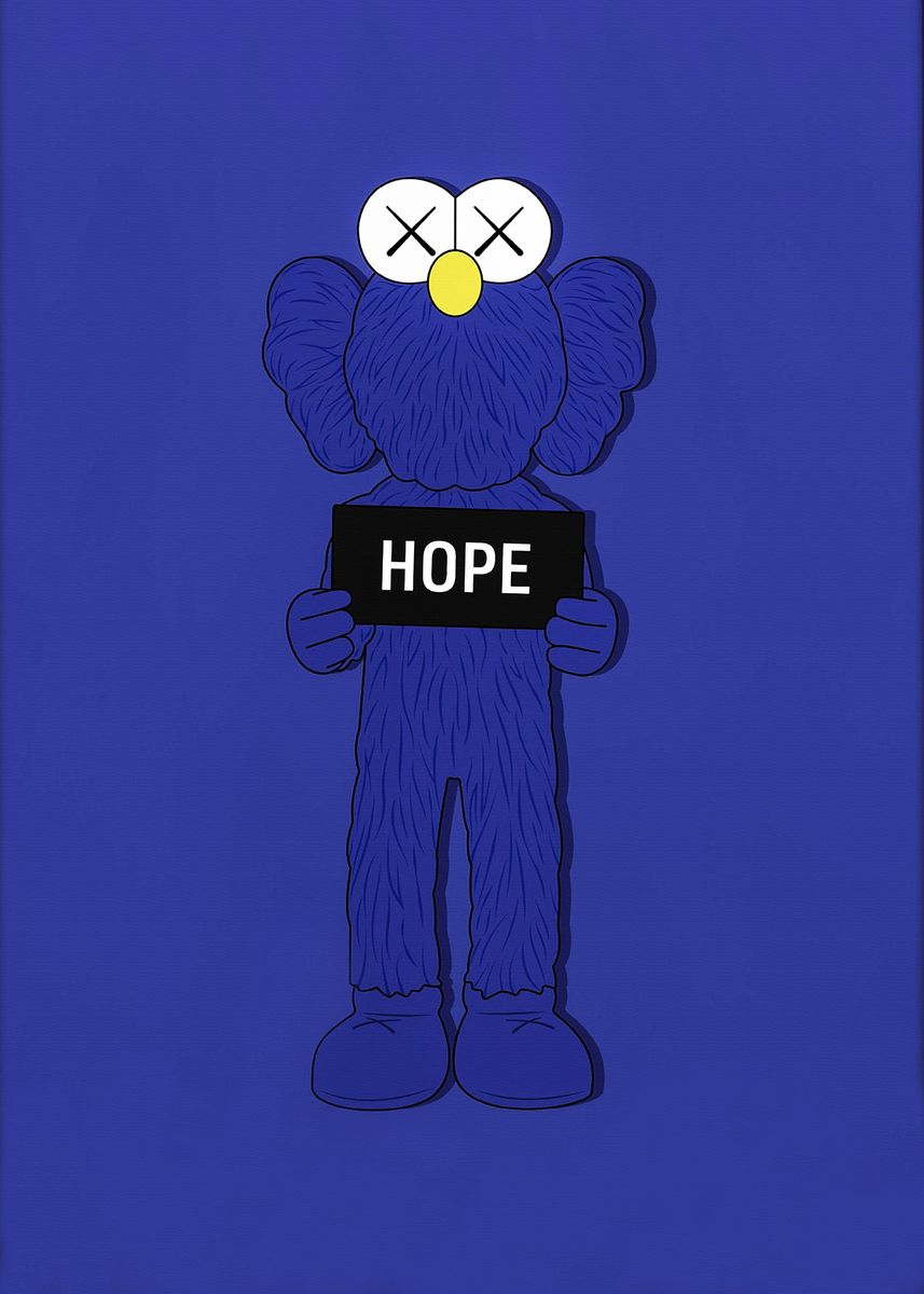 'Kaws' Poster, picture, metal print, paint by HANA STUDIO | Displate