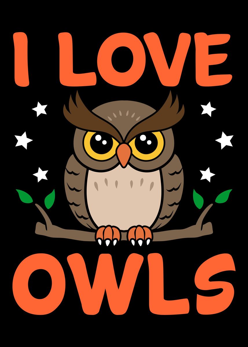 'Owl' Poster by Hexor | Displate