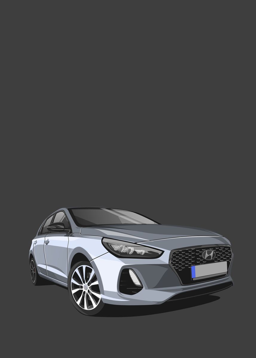 'hyundai car 2' Poster, picture, metal print, paint by capture art ...