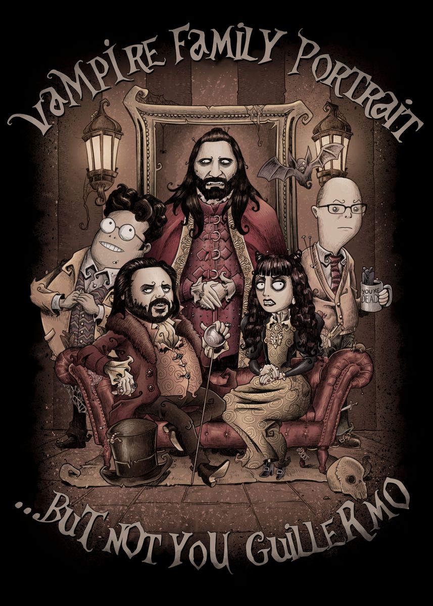 'Vampire Family Portrait' Poster, picture, metal print, paint by Saqman ...