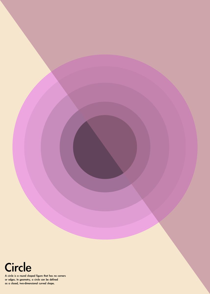 'Circle' Poster, picture, metal print, paint by Timohouse | Displate