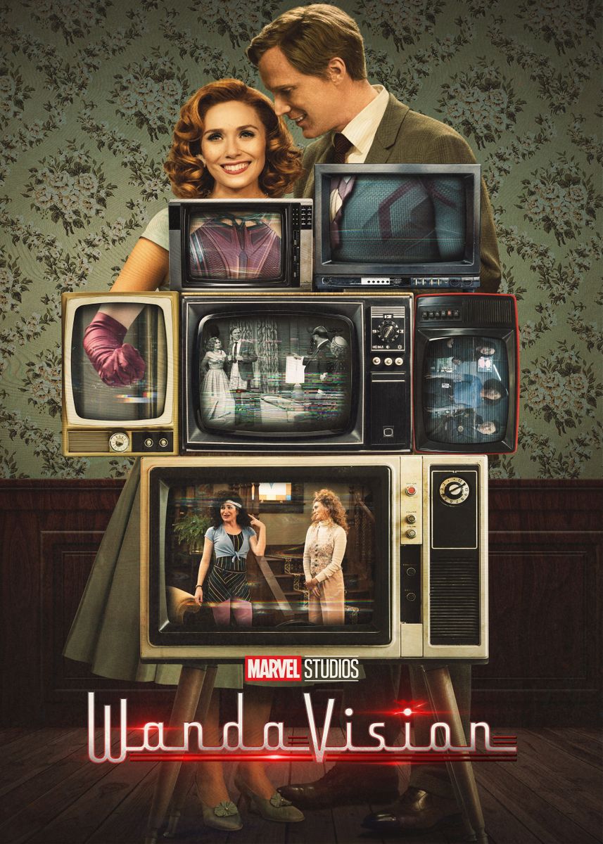 'Wanda Vision Poster 1' Poster, picture, metal print, paint by Marvel ...